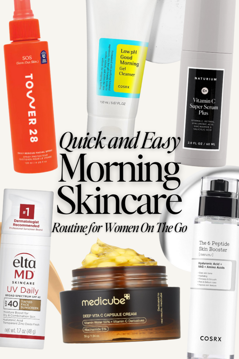 Quick and Easy Morning Skincare Routine for Women On The Go ...